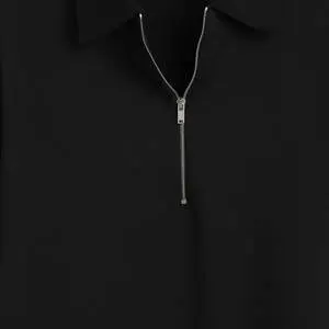 JIL SANDER Zip Shorts Sleeve Polo