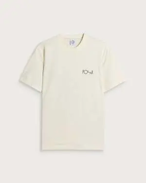 POLAR SKATE CO. Fill Logo Contrast T-shirt - Ivory/black