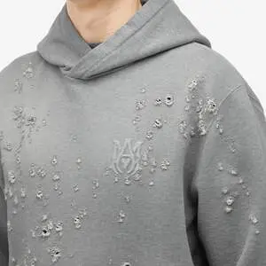 Amiri Ma Shotgun Embroidered Logo Hoodie