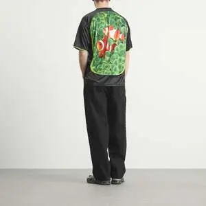 PLEASURES X Boiler Room Aqua Soccer Jersey T-shirt