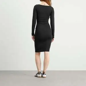 SKIMS Smooth Layers Long Sleeve Midi Dress