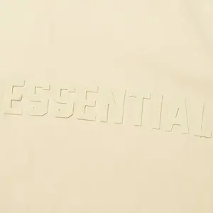 Fear Of God Logo Long Sleeve T-shirt - Egg Shell