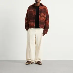 PERCIVAL Missisipi Boiled Wool Jacquard Overshirt | | Polyester/wool | End Clothing