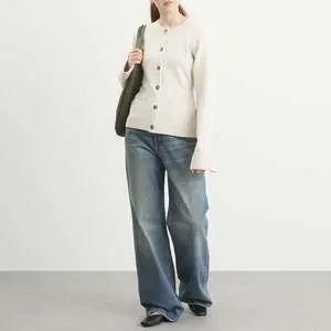 Good American Button Front Knit Cardigan