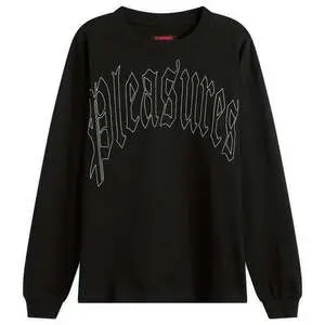 PLEASURES Twitch Long Sleeve T-shirt - Black