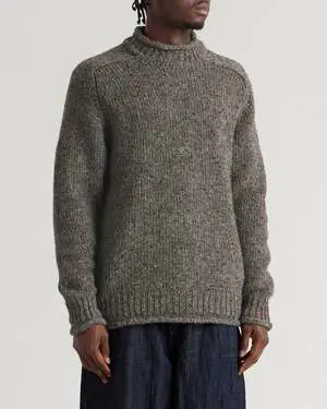 PITTARI Findhorn Donegal Roll Collar Jumper