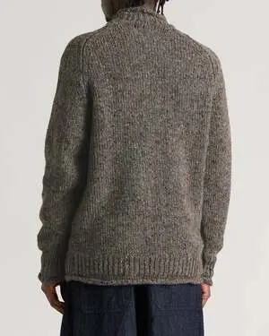 PITTARI Findhorn Donegal Roll Collar Jumper