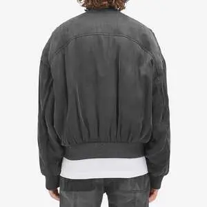 COLE BUXTON Cupro Bomber Jacket
