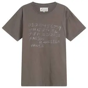 MAISON MARGIELA Number T-shirt - Brown
