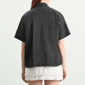 Toga Plain Weave Metal Shorts Sleeve Shirt