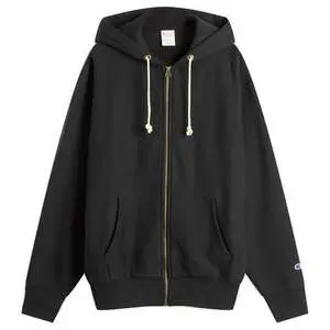 Champion Reverse Weave Fleece Zip Hoodie - Black