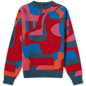 PARRA Sitting Pear Crew Knit Sweatshirt | | 100% Cotton | End Clothing - Multicolor