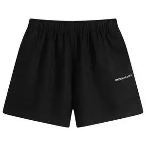 MKI MIYUKI ZOKU Linen Wide Leg Shorts - Black