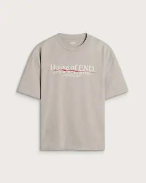 END. Underline T-shirt - Washed Grey