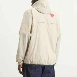 Play Comme Des Garcon X K-way Half Zip Packable Jacket