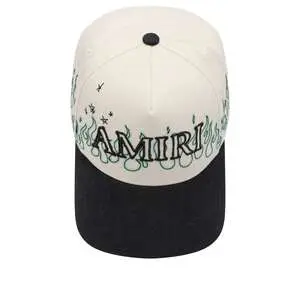 Amiri Flames Baseball Cap - Ivory