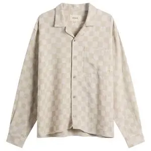 HERESY Trellis Revere Shirt - Ecru Check
