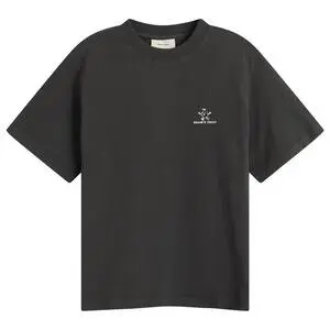 BRAM'S FRUIT Lemon Outline T-shirt - Shadow Black