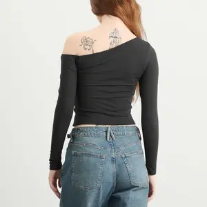TALA 365 Cupro Gathered Long Sleeve Top