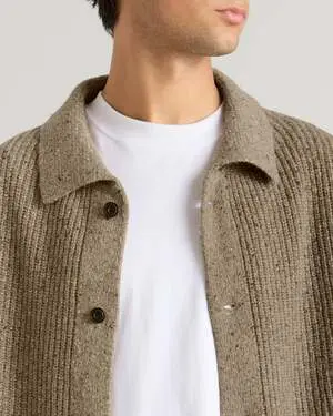 SAGE NATION Wiral Cardigan - Speckled Beige