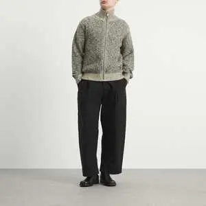 JIL SANDER Speckled Mouline Zip Up Jumper