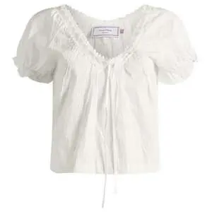 HOUSE OF SUNNY Sea Breeze Cotton Top - Ivory