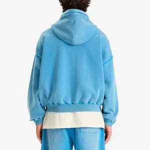 COLE BUXTON Cb Star Distressed Pocket Zipped Hoodie