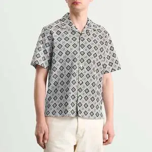 WAX LONDON Didcot Tile Print Vacation Shirt