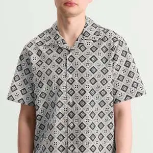 WAX LONDON Didcot Tile Print Vacation Shirt