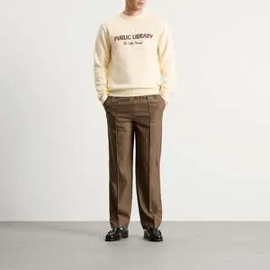 PERCIVAL Public Library Knitted Crew Jumper