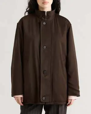 Auralee Reversible Coat Jacket