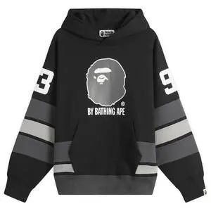A BATHING APE Football Hoodie - Black