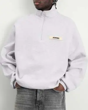 Jacquemus Grosgrain Zip Sweatshirt