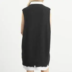 MAISON MARGIELA Knitted V-neck Mini Dress