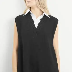 MAISON MARGIELA Knitted V-neck Mini Dress