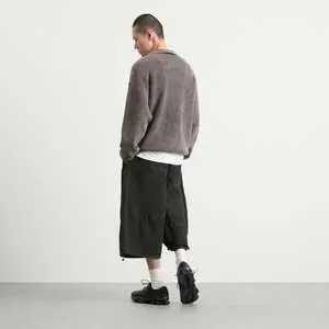 BOUND Acid Wash Half Zip Pullover