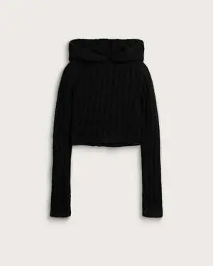 Rick Owens Long Sleeve Crop Hood Top