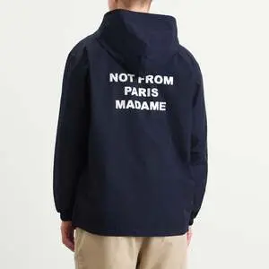 Drole De Monsieur Slogan Zip Hoodie
