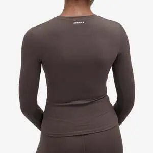 ADANOLA Long Sleeve Longline Top