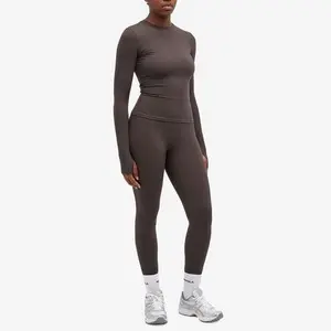 ADANOLA Long Sleeve Longline Top