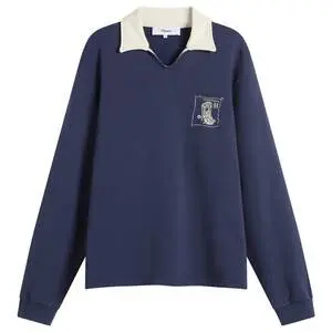 PALMES Boot Open Rugby Shirt - Navy