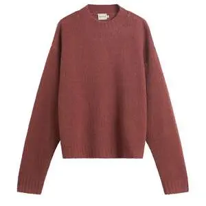 BOUND Cropped Wool Jumper - Brick