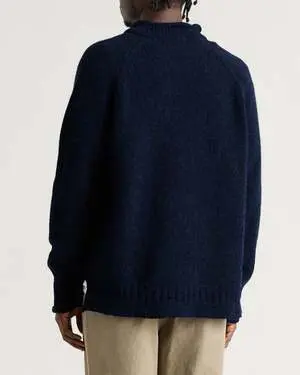 PITTARI Seti Heritage Lambswool Roll Collar Jumper