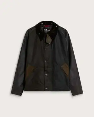 Barbour Patchwork Transport Wax Jacket - Sage Multi