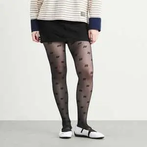 GANNI Butterfly Lace Tights