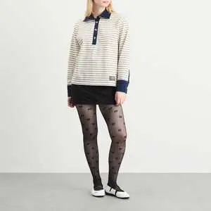 GANNI Butterfly Lace Tights