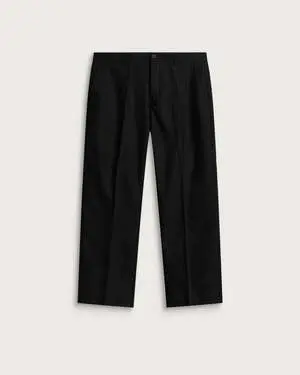 LES DEUX Brushed Twill Tailored Trousers - Black