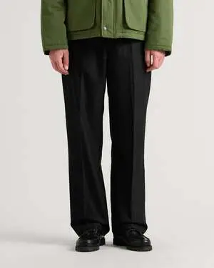 LES DEUX Brushed Twill Tailored Trousers