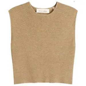 Fear Of God Signature Rib Knit Croptop - Dune
