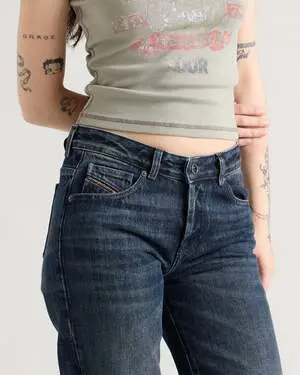 DIESEL® D-liet Straight Leg Jeans
